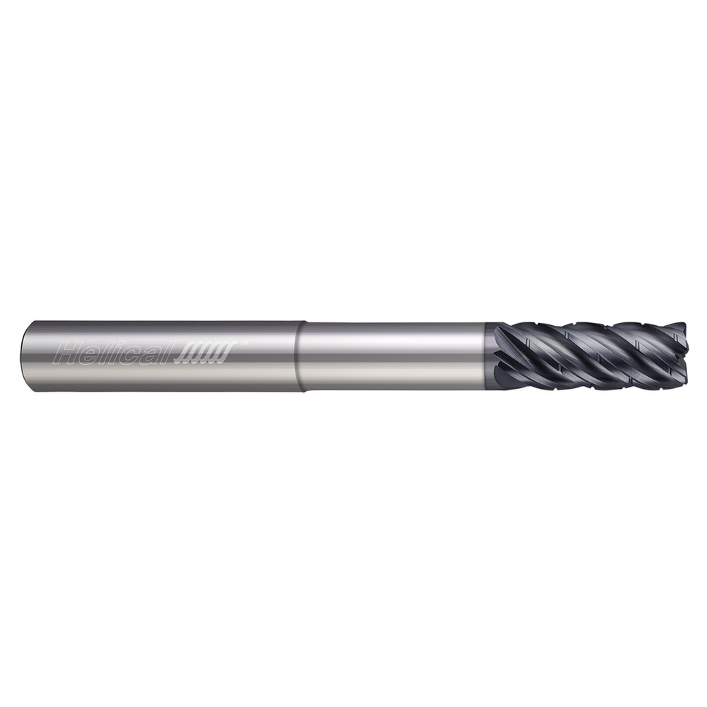 Helical Solutions - Corner Radius End Mill: 1/2" Dia, 1-1/4" LOC, 0.03 ...