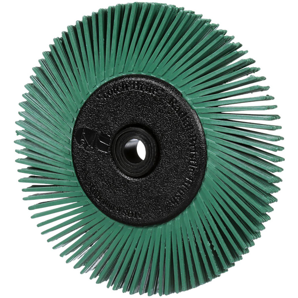 3M - Radial Bristle Brush: 6" Dia, 1" Center Hole, Ceramic | MSC Direct