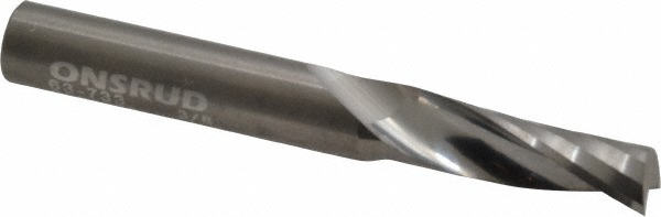 Onsrud - 3/8" Diam RH Solid Carbide 1-Flute Single Edge Upcut Spiral ...