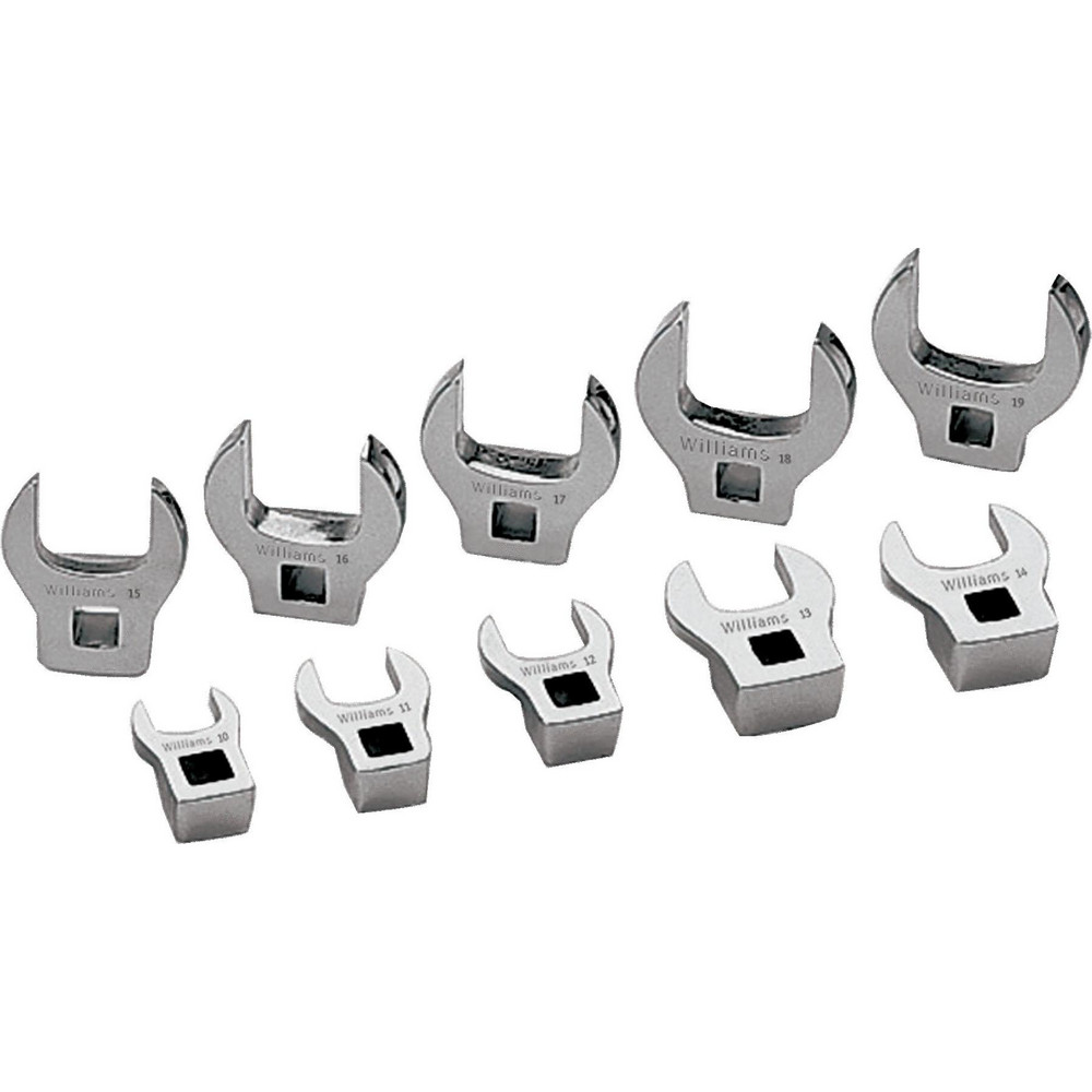 Williams - Crowfoot Wrench Sets: Set Type: Open End Crowfoot Wrench Set ...