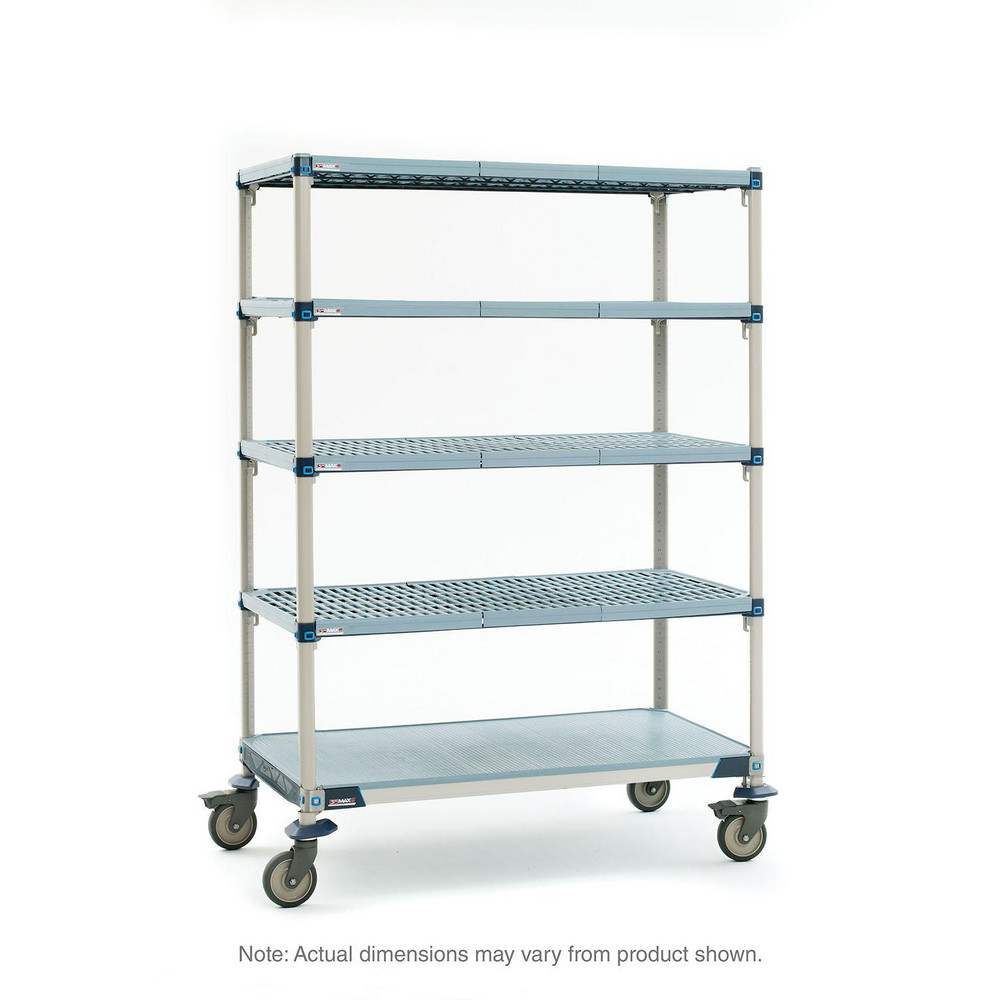 Metro - Mobile Work Stands: Industrial Plastic Shelving Cart, Portable ...