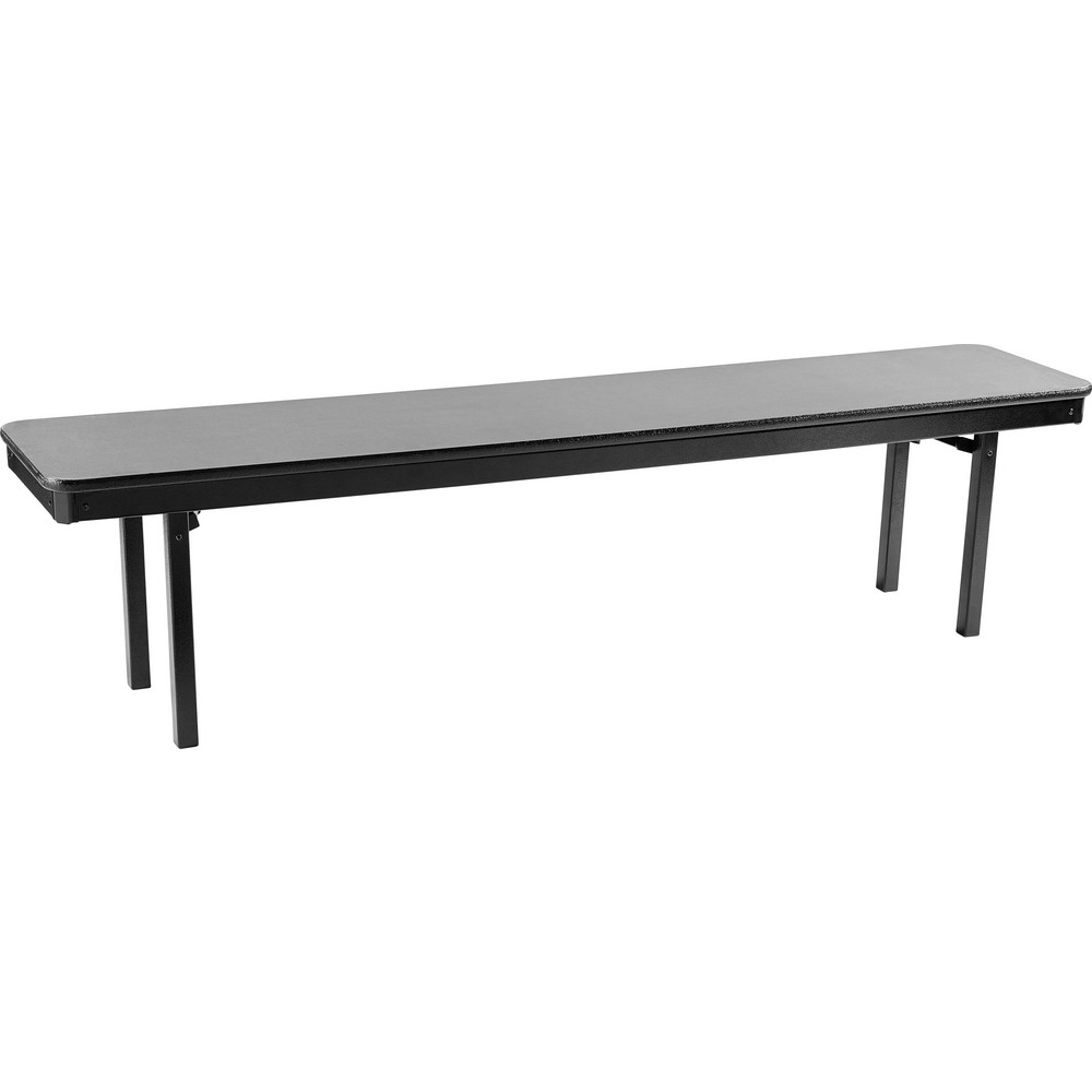 National Public Seating - Benches: Bench Seat, Steel, Wood, Gray | MSC Direct