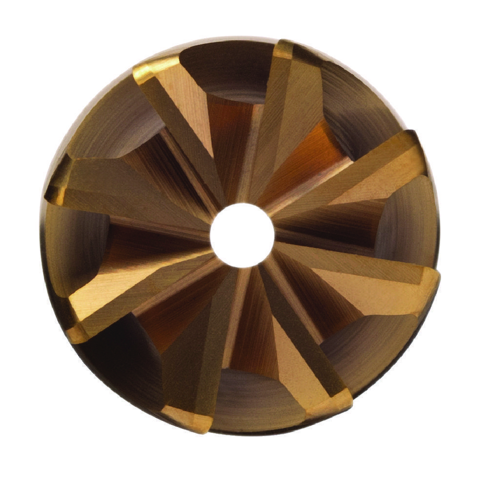 Kennametal - Corner Radius End Mill: 1/2" Dia, 1-1/4" LOC, 0.0300 ...