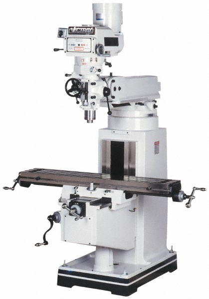 Vectrax - 9" x 49" Knee Milling Machine: 3 hp, Variable Speed Pulley, 3 ...