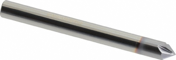 Accupro - 1/4" Diam 4 Flute Single End Solid Carbide Chamfer Mill ...