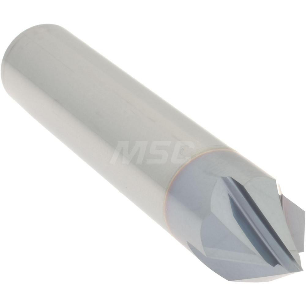 Accupro - Chamfer Mill: 1/2" Dia, 1/2" Shank Dia, 60 deg, 4 Flute ...