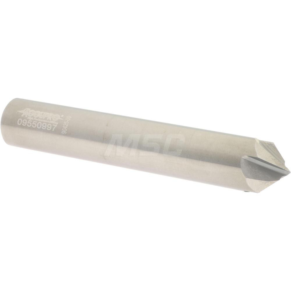 Accupro - Chamfer Mill: 1/2" Dia, 1/2" Shank Dia, 90 deg, 4 Flute ...