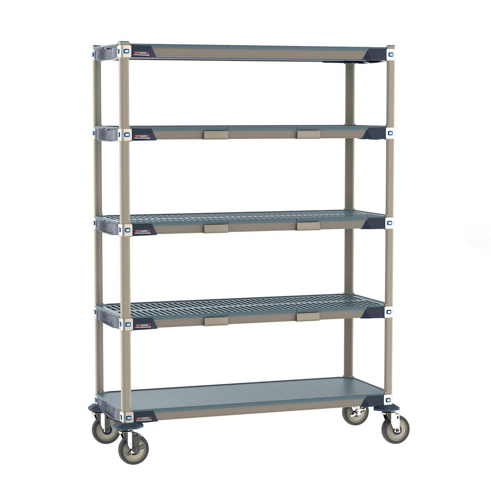 Metro - Par Level Utility Cart: 48" Long, 18" Wide, Polymer & Steel ...