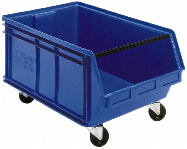 Quantum Storage - Plastic Hopper Stacking Bin: Blue | MSC Direct