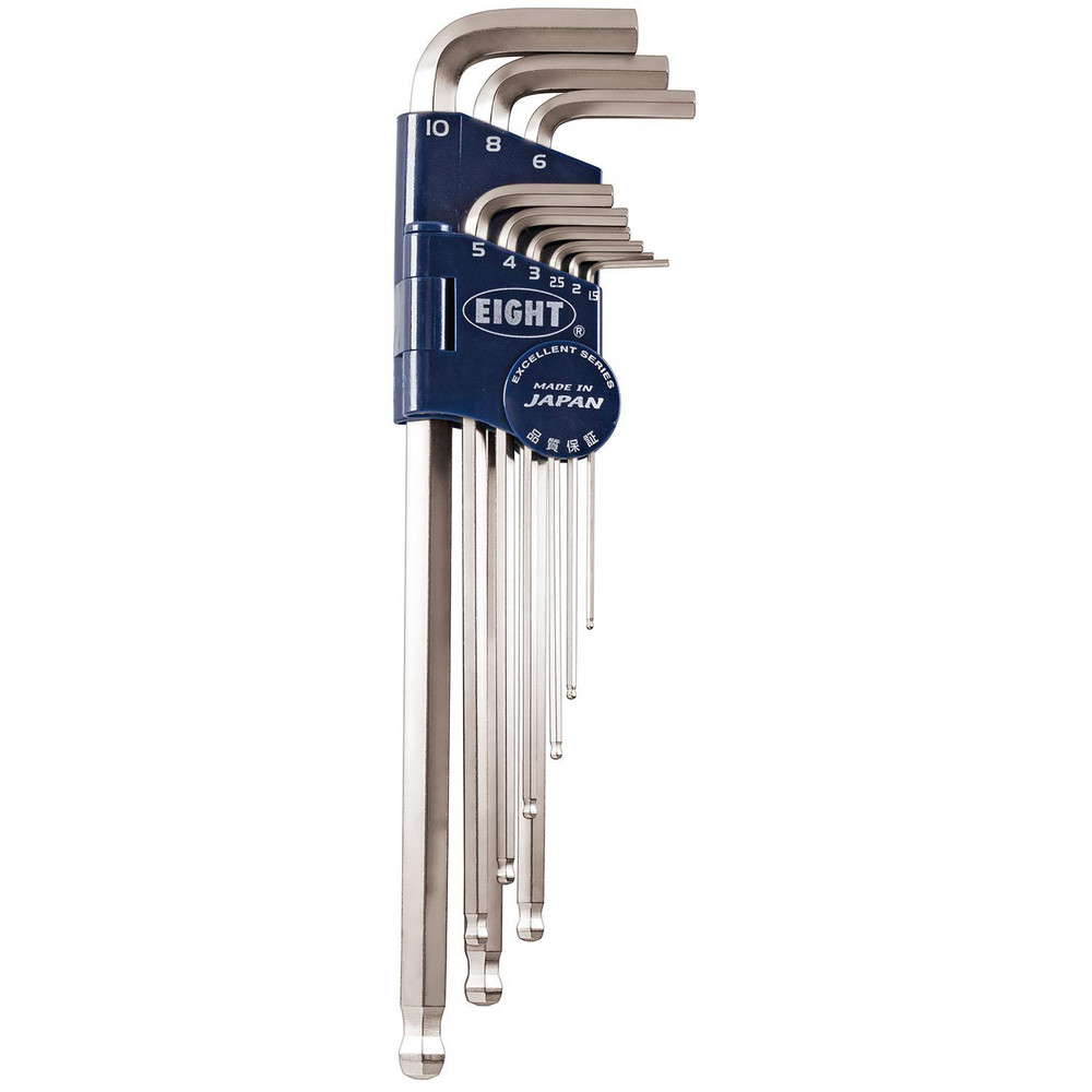 Eight Tool - Hex Key Sets: Ball End: Yes; Handle Type: L-Handle ...