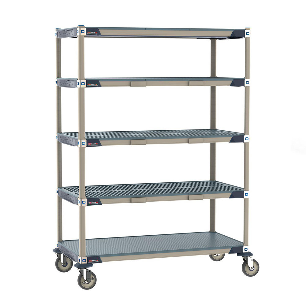 Metro - Par Level Utility Cart: 48" Long, 24" Wide, Polymer & Steel ...