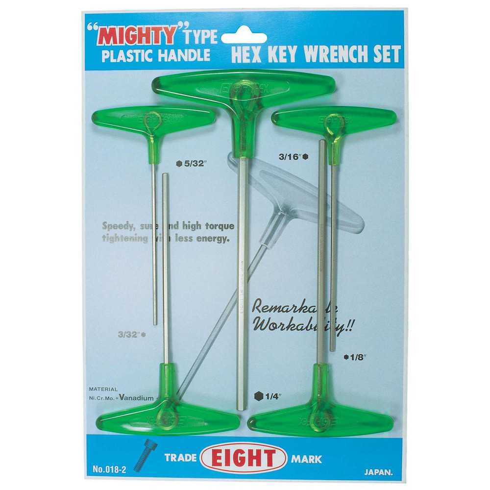 Eight Tool - Hex Key Sets; Ball End: No; Handle Type: T-Handle ...