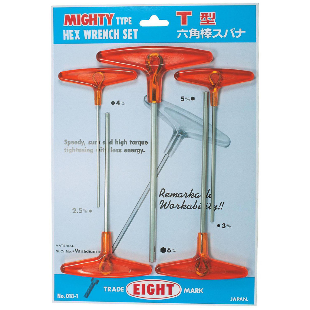 Eight Tool - Hex Key Sets: Ball End: No; Handle Type: T-Handle ...