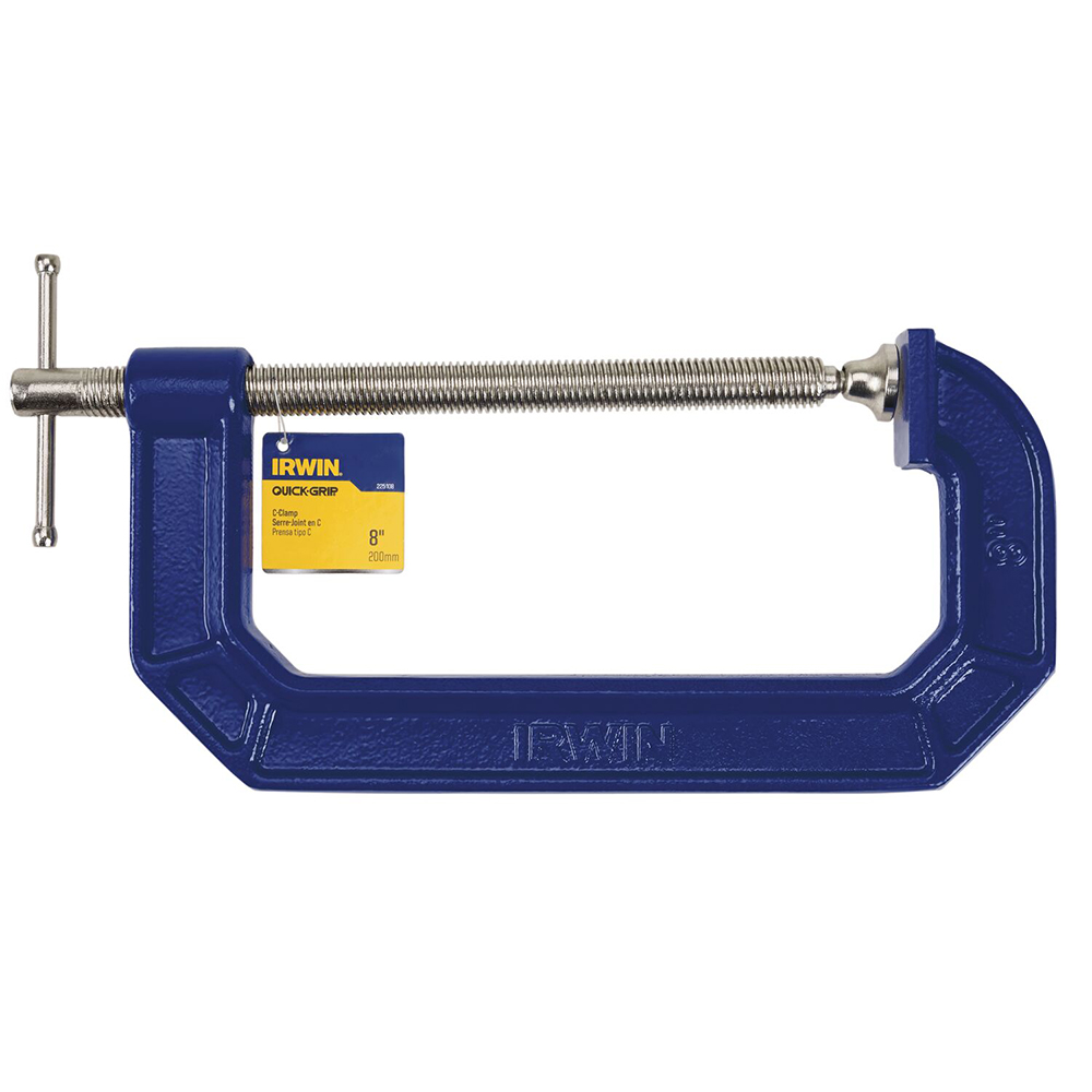 Irwin - C-Clamp: 8" Max Opening, 4" Throat Depth, Regular-Duty, Cast ...