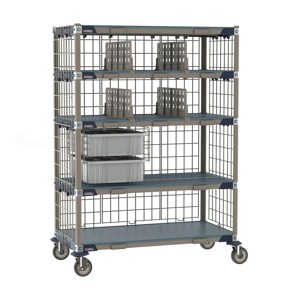 Metro - Par Level Utility Cart: 60" Long, 24" Wide, Polymer & Steel ...