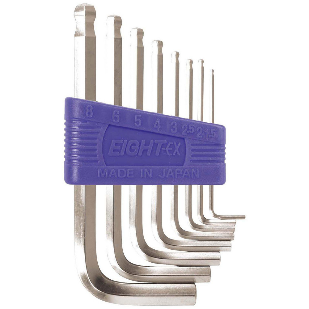Eight Tool - Hex Key Sets: Ball End: Yes; Handle Type: L-Handle ...