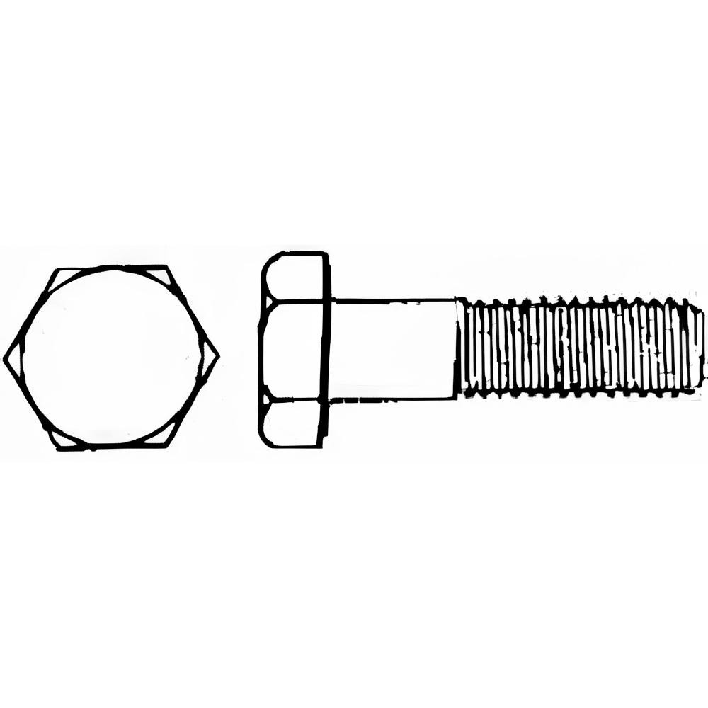 Value Collection - Hex Head Cap Screw: M6x1, 55.00 mm Length Under Head ...
