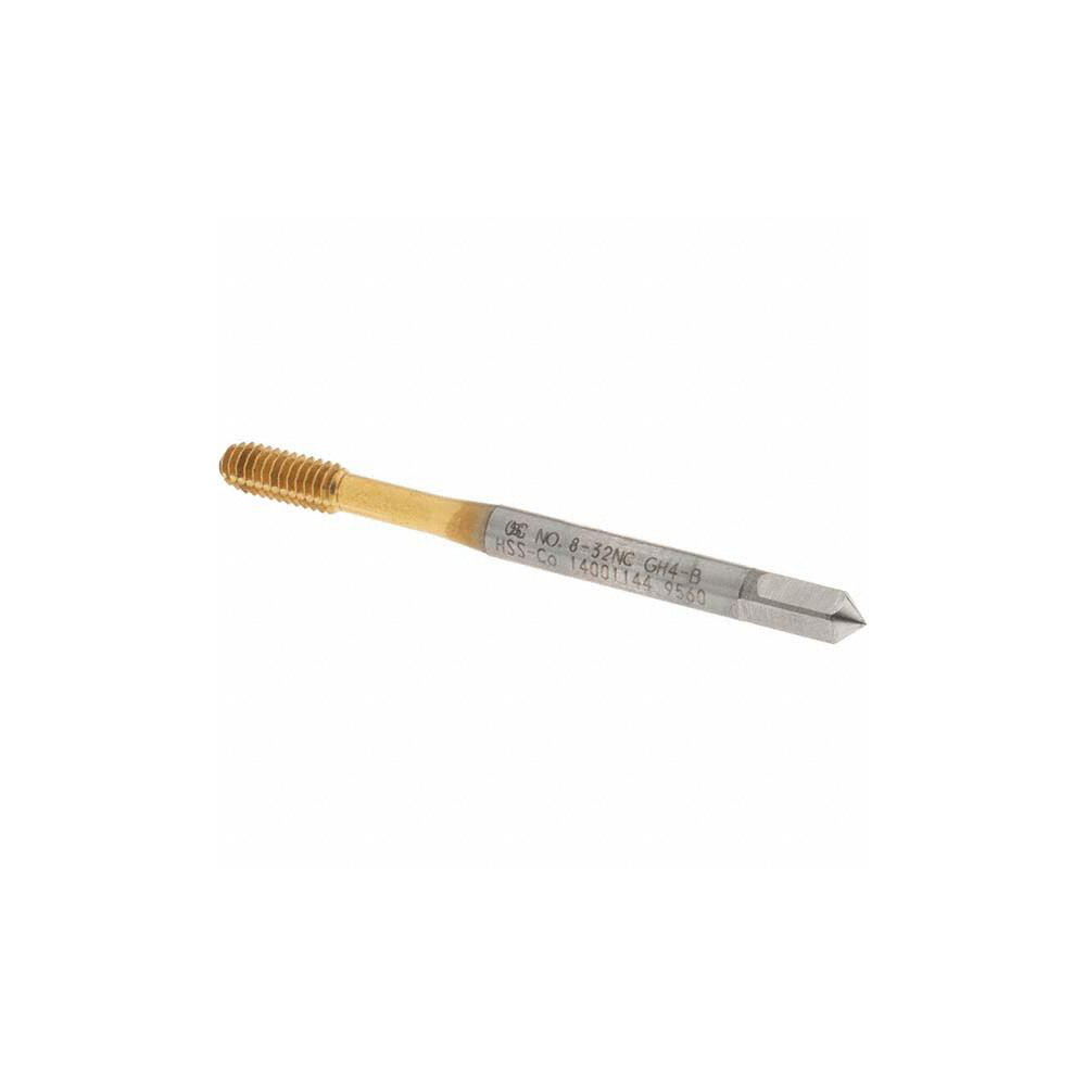 OSG - Thread Forming Tap: #8-32 UNC, Modified Bottoming Chamfer, Cobalt, TiN Finish | MSC Direct