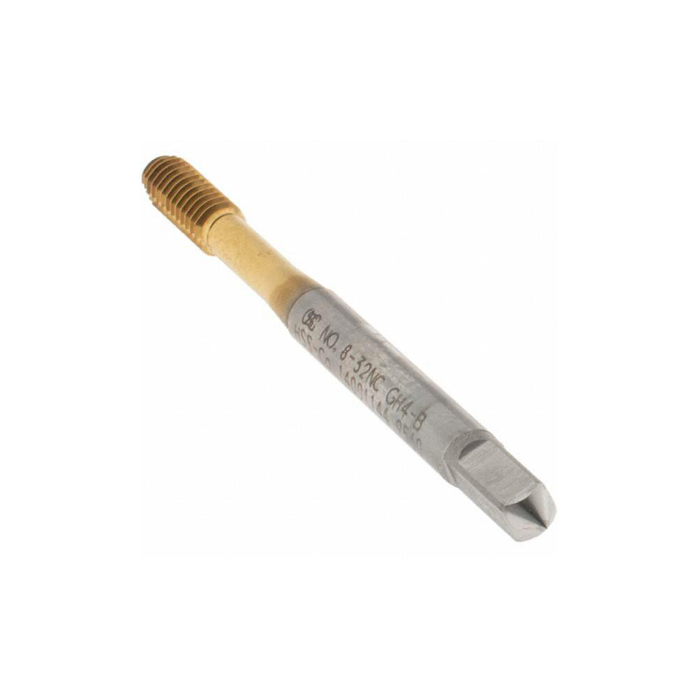 OSG - Thread Forming Tap: #8-32 UNC, Modified Bottoming Chamfer, Cobalt, TiN Finish | MSC Direct
