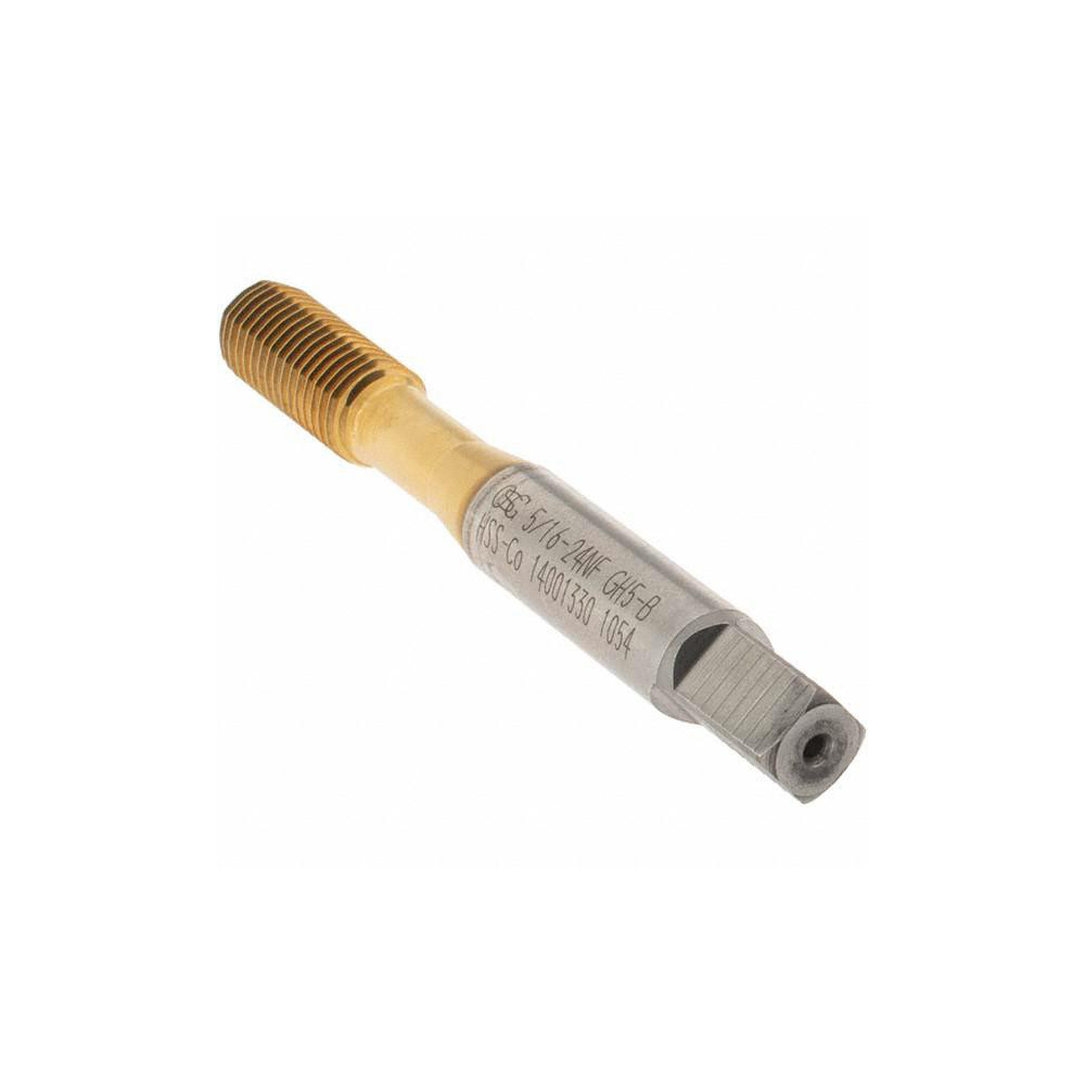 OSG - Thread Forming Tap: 5/16-24 UNF, Modified Bottoming Chamfer, Cobalt, TiN Finish | MSC Direct