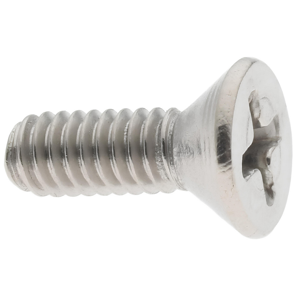 Value Collection - Machine Screw: #8-32, 1/2" Overall Length, Flat Head ...