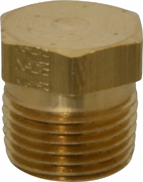 Eaton - 3/8 Male Thread, Brass Industrial Pipe Hex Head Plug - 09723438 ...