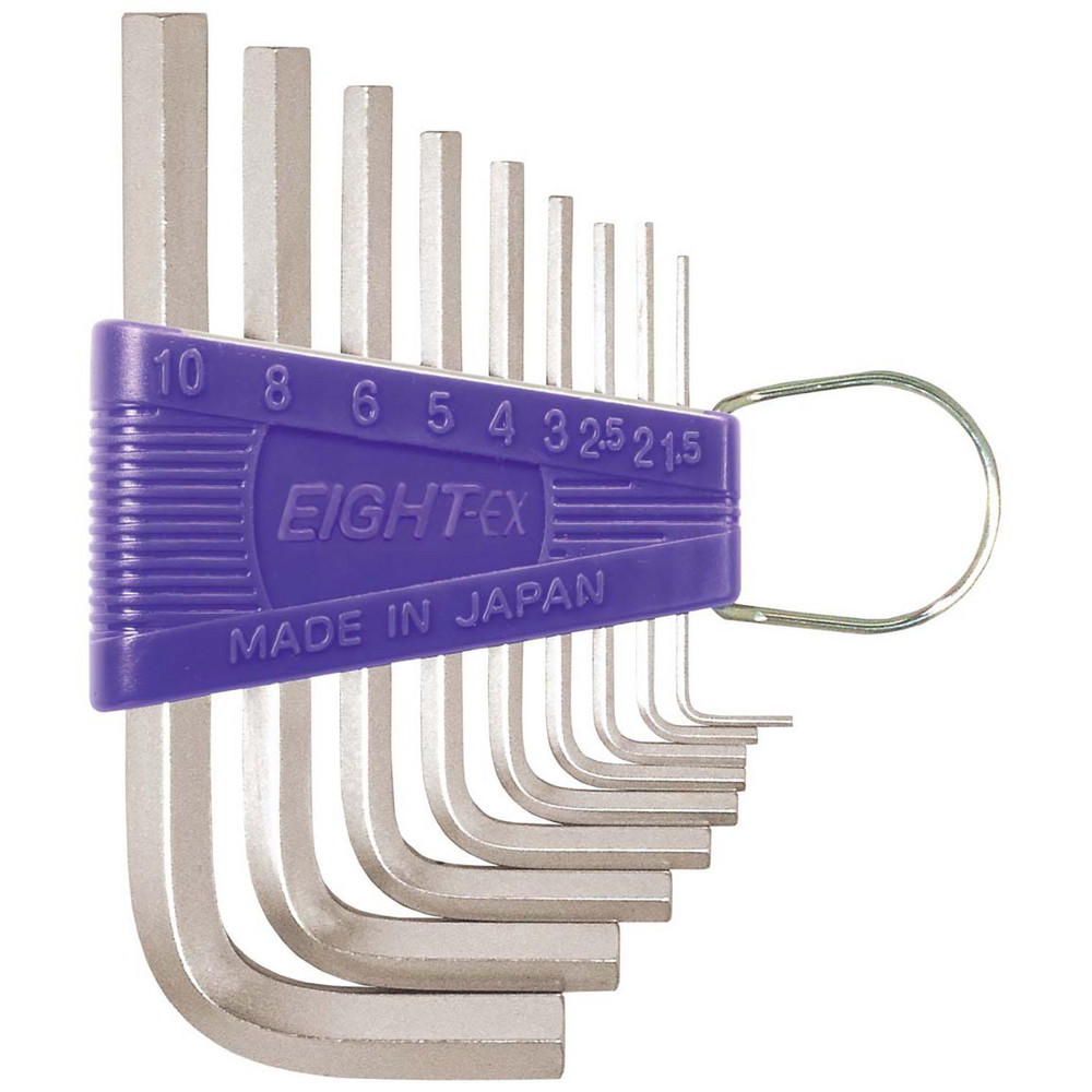 Eight Tool - Hex Key Sets: Ball End: No; Handle Type: L-Handle ...