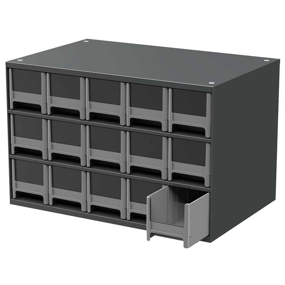 Akro-Mils - 15 Drawer, Small Parts Modular Steel Frame Storage Cabinet ...