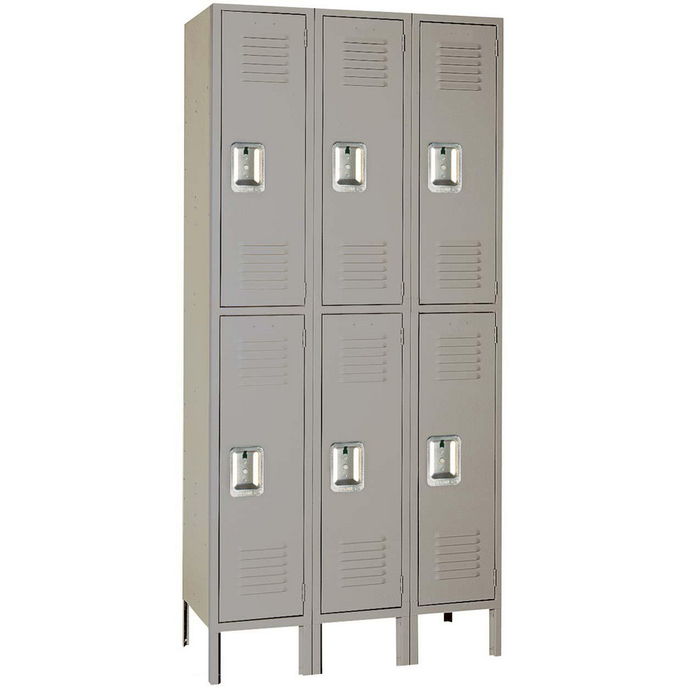 Lyon - 6 DOOR 12 X 12 X 36 DOUBLE TIER LOCKERS | MSC Direct