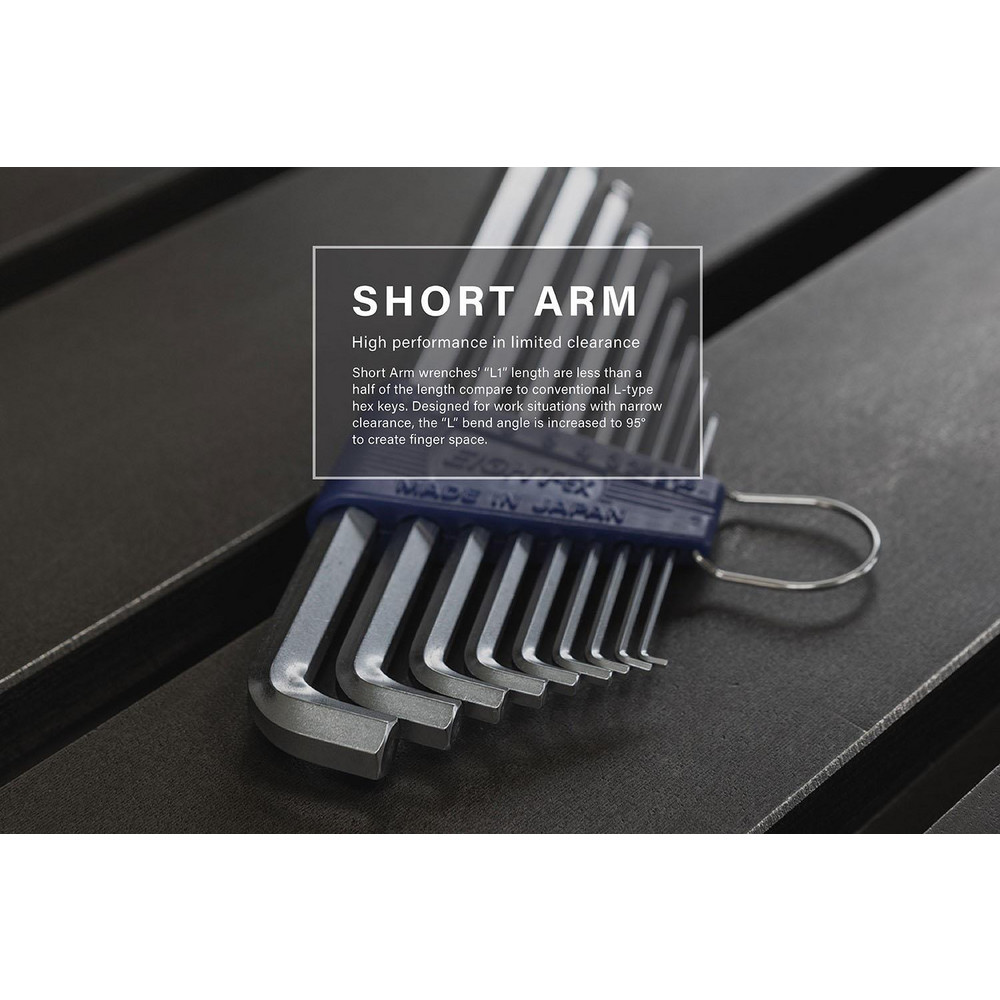 Eight Tool - Hex Key Sets: Ball End: Yes; Handle Type: L-Handle ...