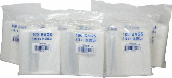 Value Collection - Pack of (1,000) 5 x 8" 2 mil Self-Seal Poly Bags ...