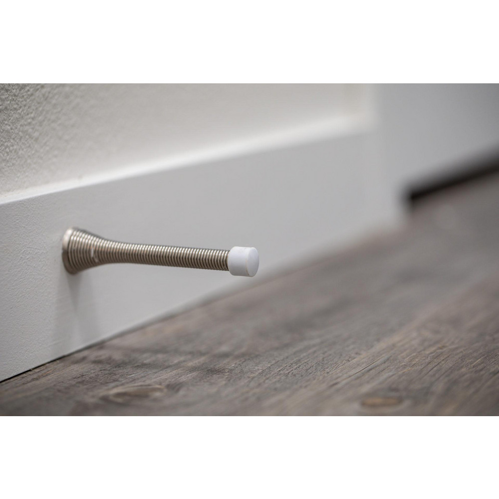 Onward - Door Stops: Type: Spring Door Stop; Finish/Coating: Dull Zinc ...