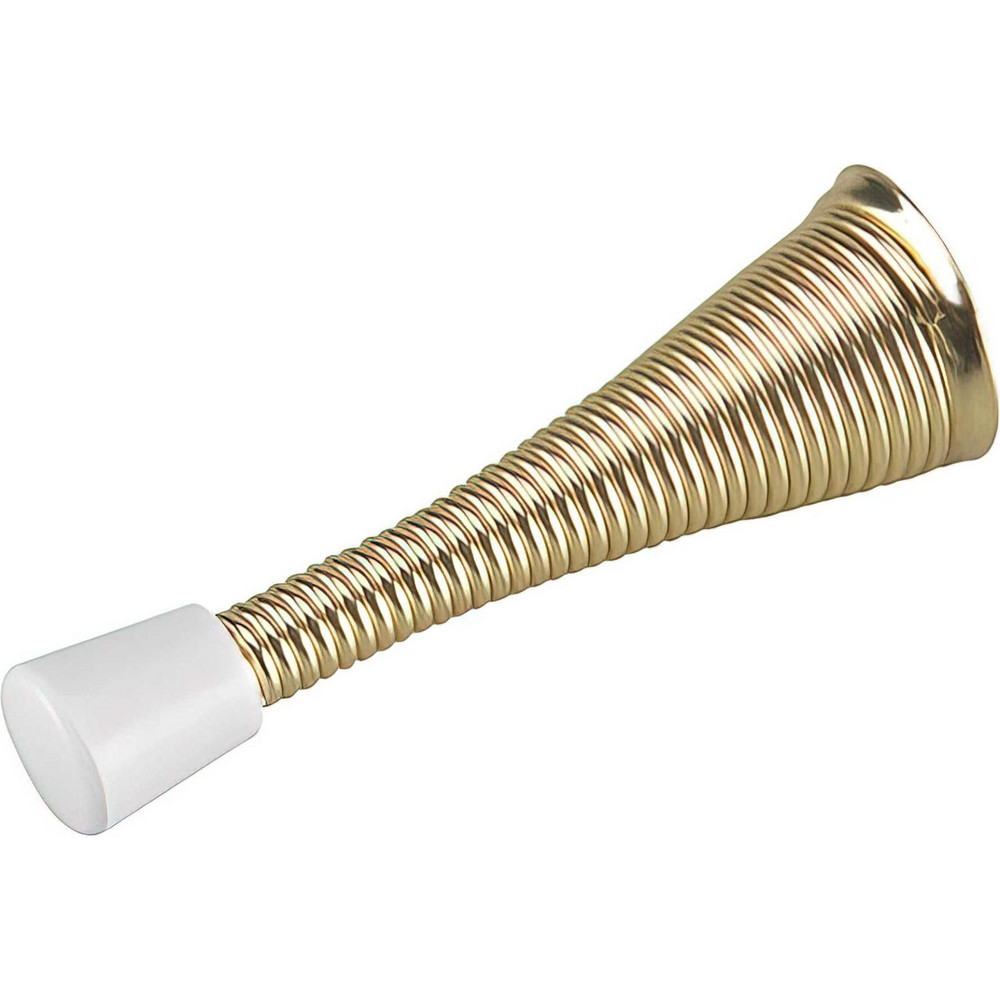 Onward - Stops: Spring Door Stop, Brass, Metal, 3 | MSC Direct