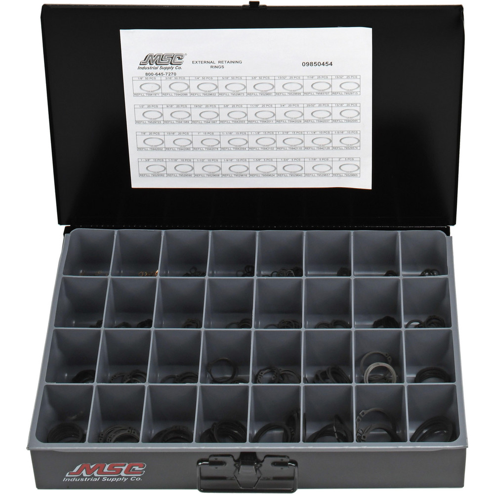 Value Collection - 665 Piece, 1/8 to 2", SpRing Assortment Steel, Snap ...