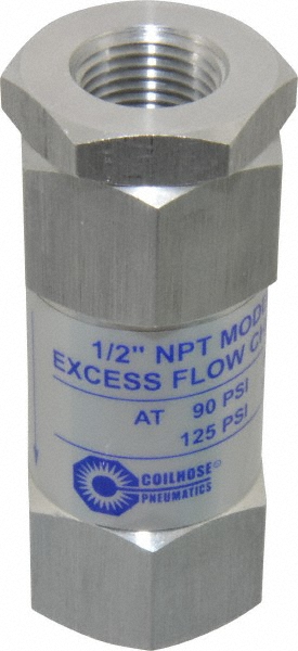Coilhose Pneumatics - 1/2" Aluminum Check Valve - 09860677 - MSC ...