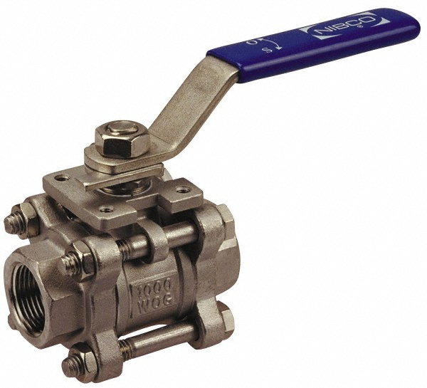 NIBCO - Standard Manual Ball Valve: 1" Pipe, Full Port | MSC Direct