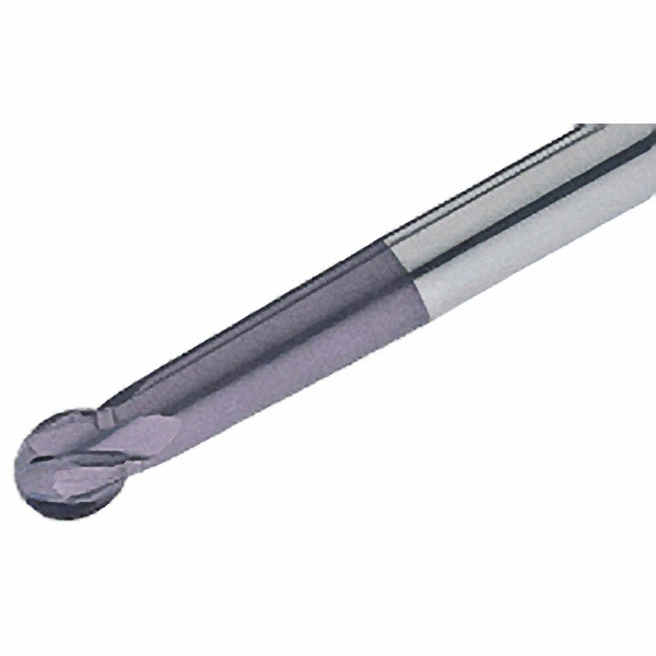 Iscar - Ball End Mill: 5.00 mm Dia, 3.90 mm LOC, 4 Flute, Solid Carbide ...