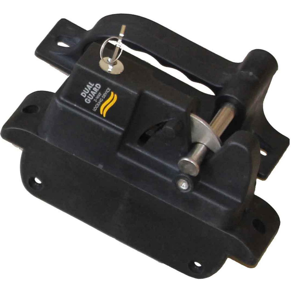 Onward - 2.88X6.63 BLK POLY SNGL GATE LOCK LATCH | MSC Direct
