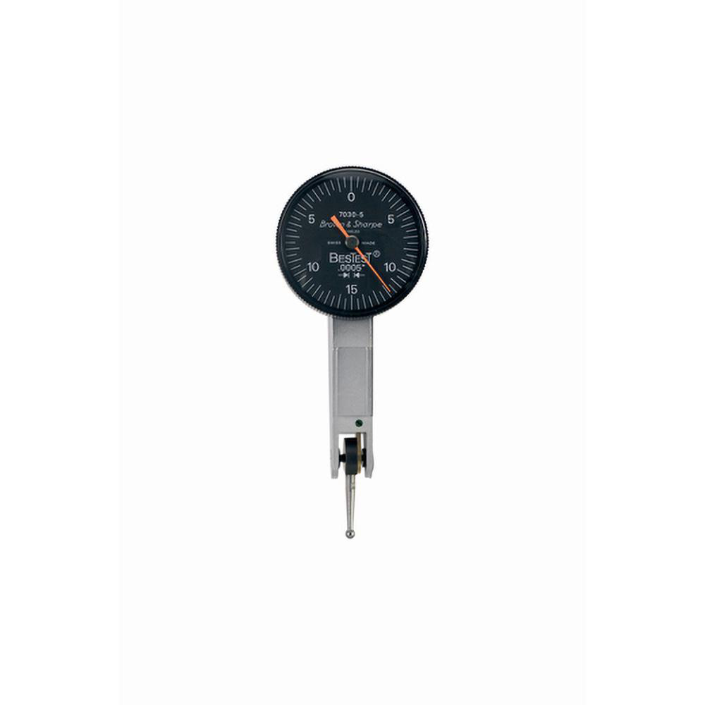 TESA Brown & Sharpe - Horizontal Dial Test Indicator: 0.0300" Max, 0-15 ...