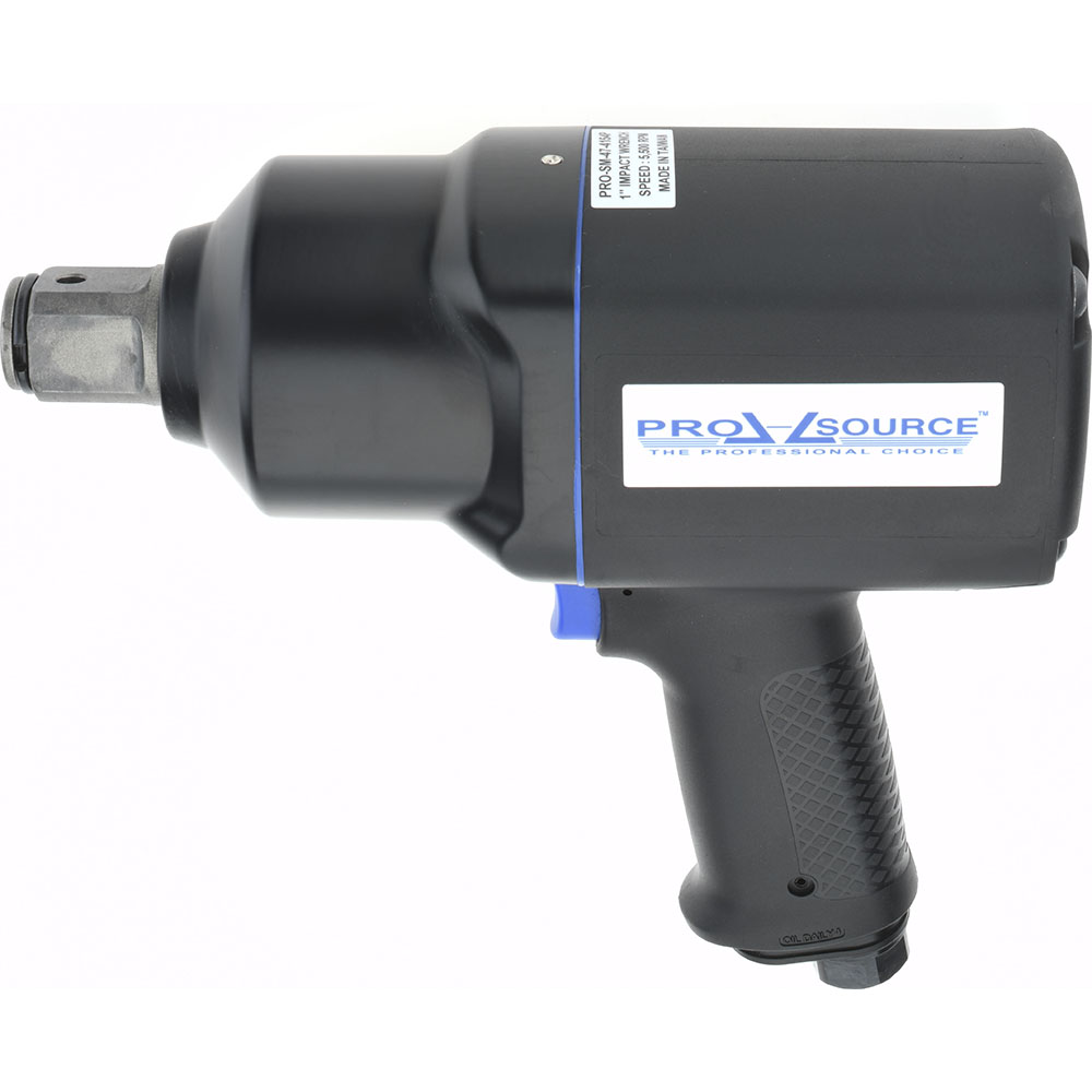 PRO-SOURCE - Air Impact Wrench: 1" Drive, 5,500 RPM, 200 to 1,200 ft/lb ...