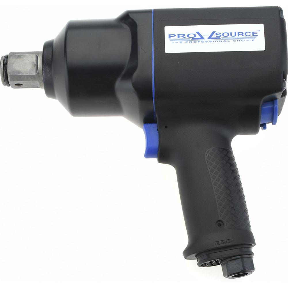 PRO-SOURCE - Air Impact Wrench: 1" Drive, 5,500 RPM, 200 to 1,200 ft/lb ...