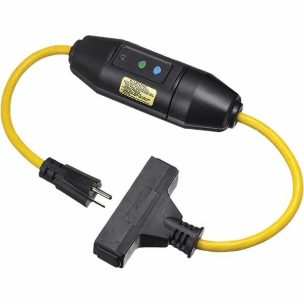 Bryant Electric - Plug-In GFCI Cord Set: 2' Cord, 15A, 120V | MSC Direct