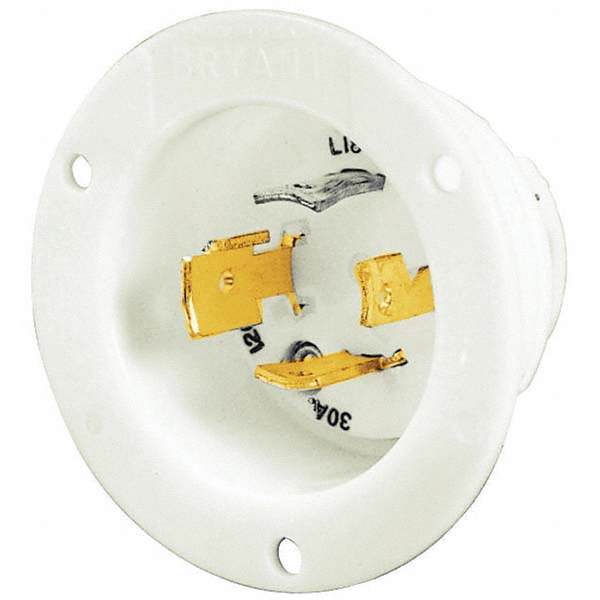 Bryant Electric - Locking Inlet: Inlet, Industrial, L19-30P, 277 & 480V ...