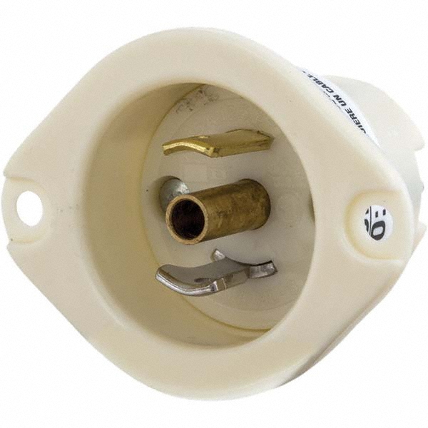 Bryant Electric - Locking Inlet: Inlet, Industrial, ML-2P, 125V, White ...