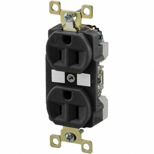 Bryant Electric - Straight Blade Duplex Receptacle: NEMA 5-15R, 15 Amps ...