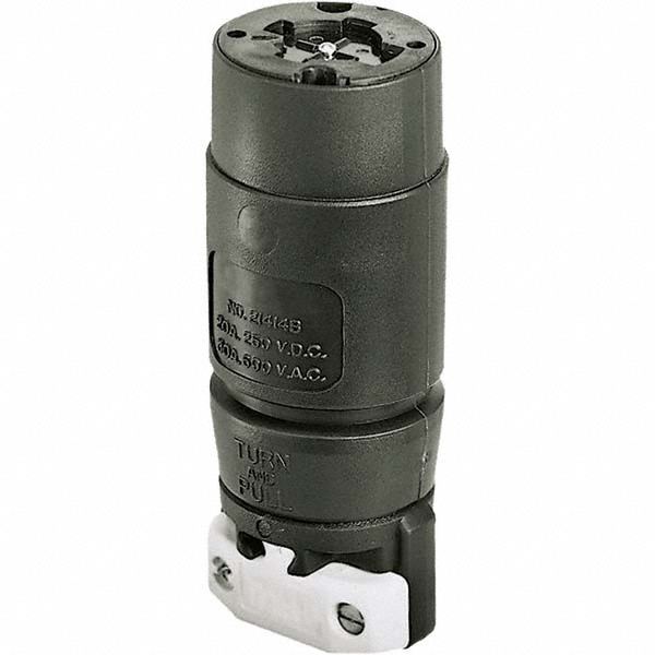 Bryant Electric - Locking Inlet: Connector, Industrial, Non-NEMA, Black ...