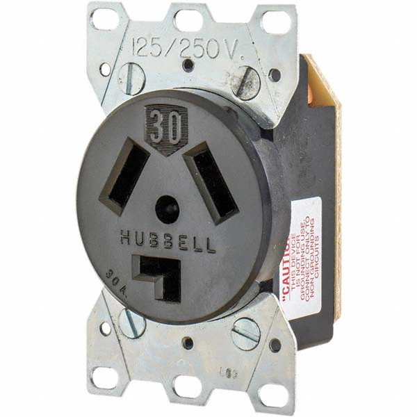Bryant Electric - Straight Blade Single Receptacle: NEMA 10-30R, 30 ...