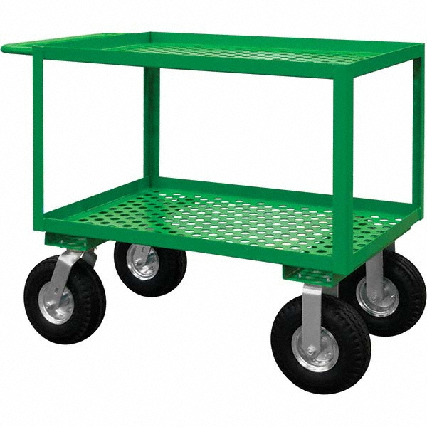 Durham - Garden Utility Cart: Steel, Green | MSC Direct