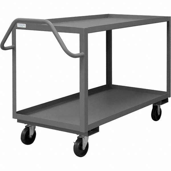 Durham - Service Utility Cart: 42" Long, 24-1/4" Wide, Steel, 1400.000 ...