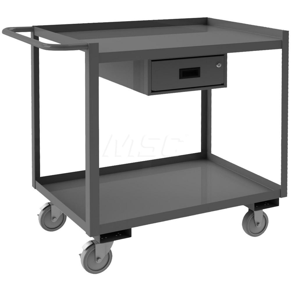 Durham - Heavy-Duty Service Utility Cart: 42-1/4" Long, 24-1/4" Wide ...